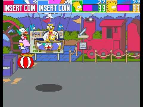 The Simpsons arcade Bart and Lisa part 1 - YouTube