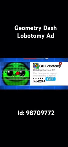 Gd lobotomy ad #geometrydash #gd - YouTube