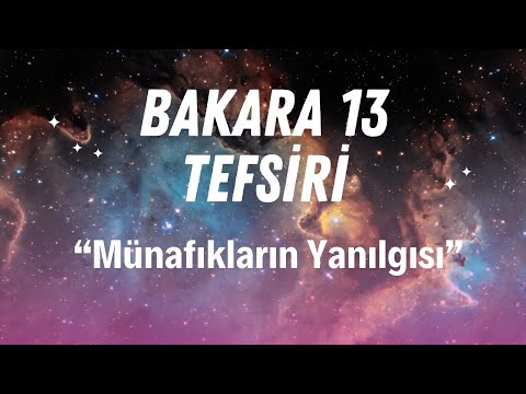 Bakara Suresi 13. Ayet Tefsiri | Münafıkların Yanılgısı: Gerçek Sefih Kim? #bakarasuresi