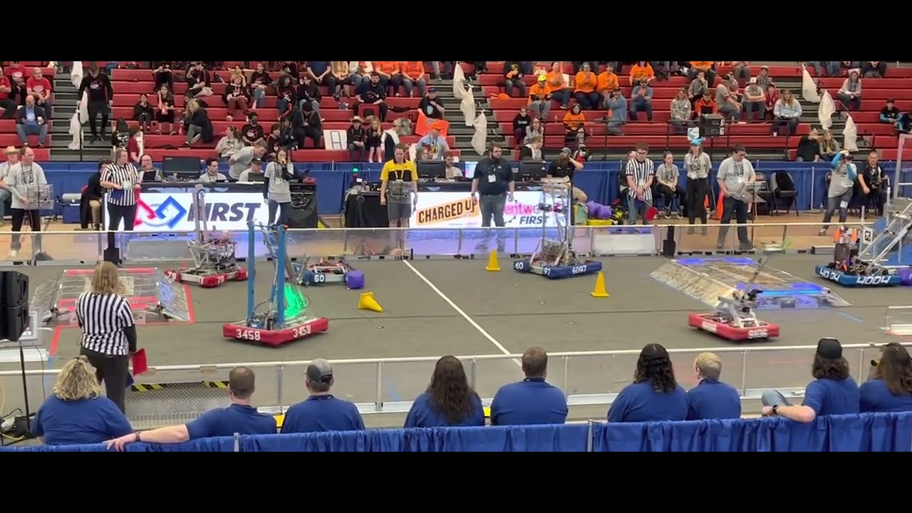 FIRST Robotics Compeition Qualifying Match - YouTube