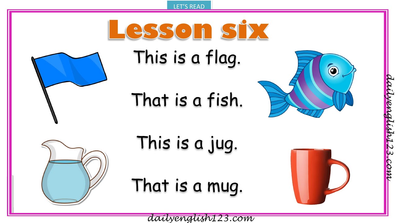 Let's read (lesson from 1 to 10) | Improve reading skill for kids ...