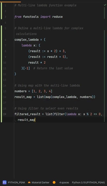 What’s the trick to multi-line lambdas? Unlock the Power of Multi-line Lambdas in Python! - YouTube