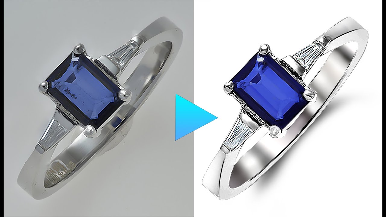 Jewelry Retouching Tutorial - 004 - HIGH GLOSS METAL - YouTube