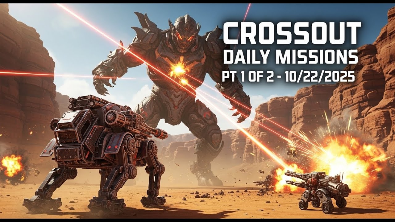 Crossout Daily Missions Pt 1 of 2 - 10/22/2025 - YouTube