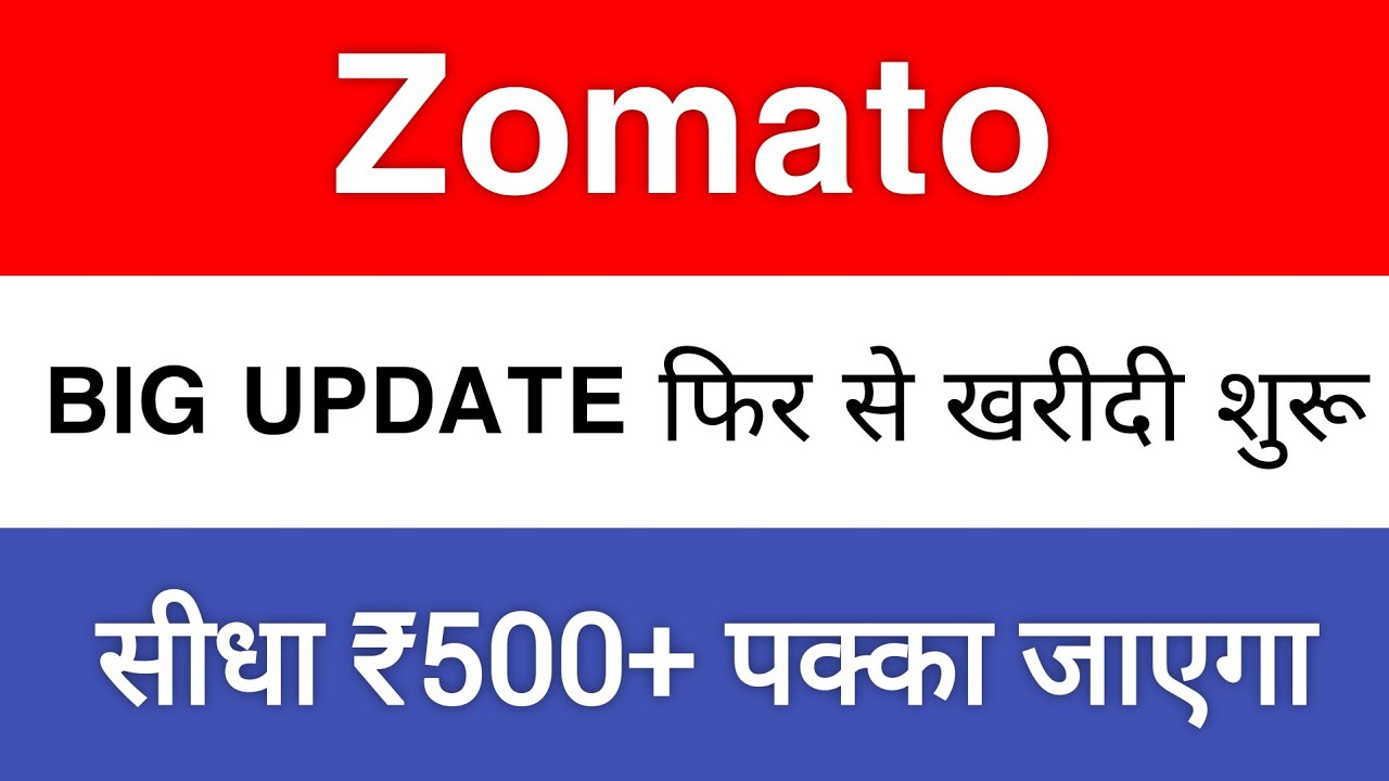 Zomato Share Latest News Today | Zomato Share Latest Big Update Today ...
