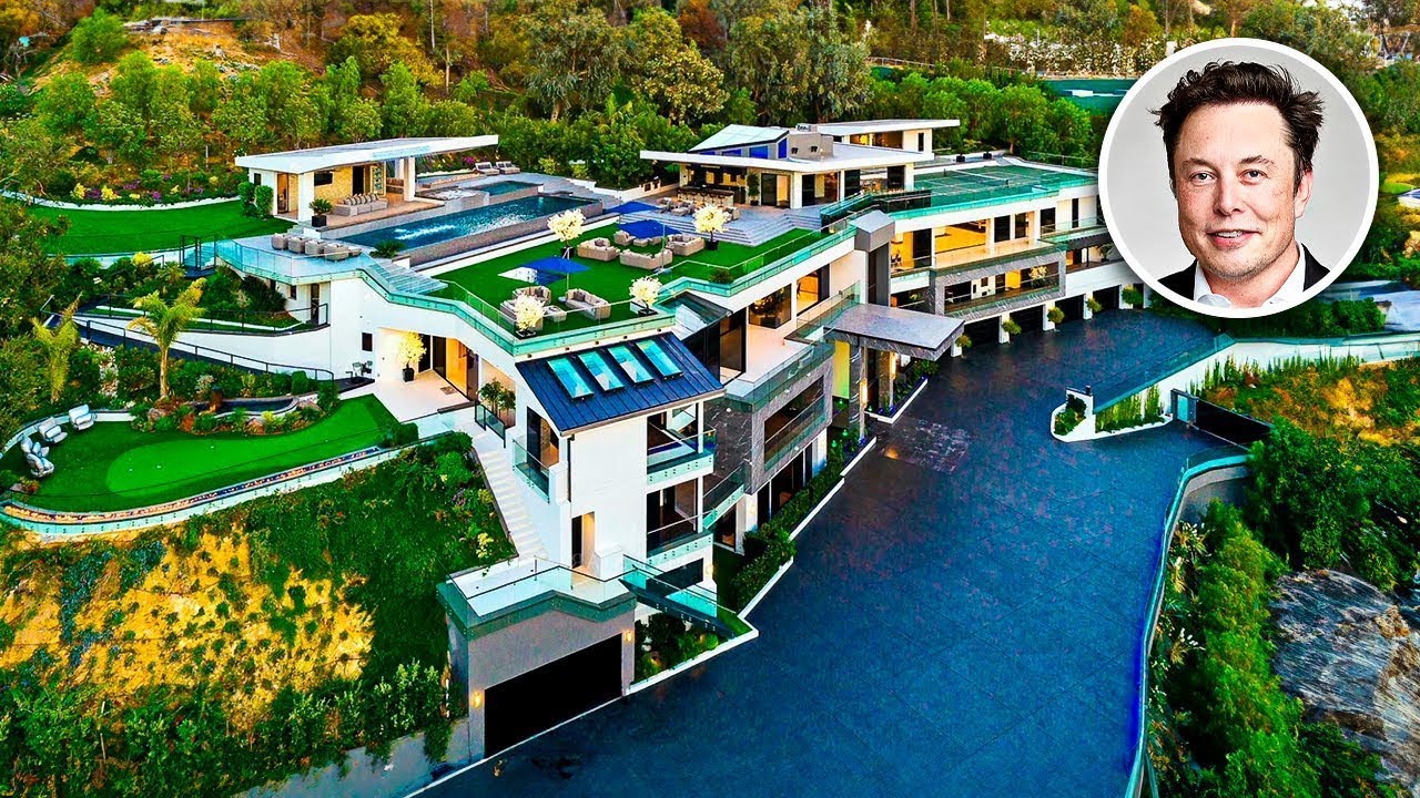 À L'Intérieur Des Demeures De 100 Millions $ D'Elon Musk - YouTube