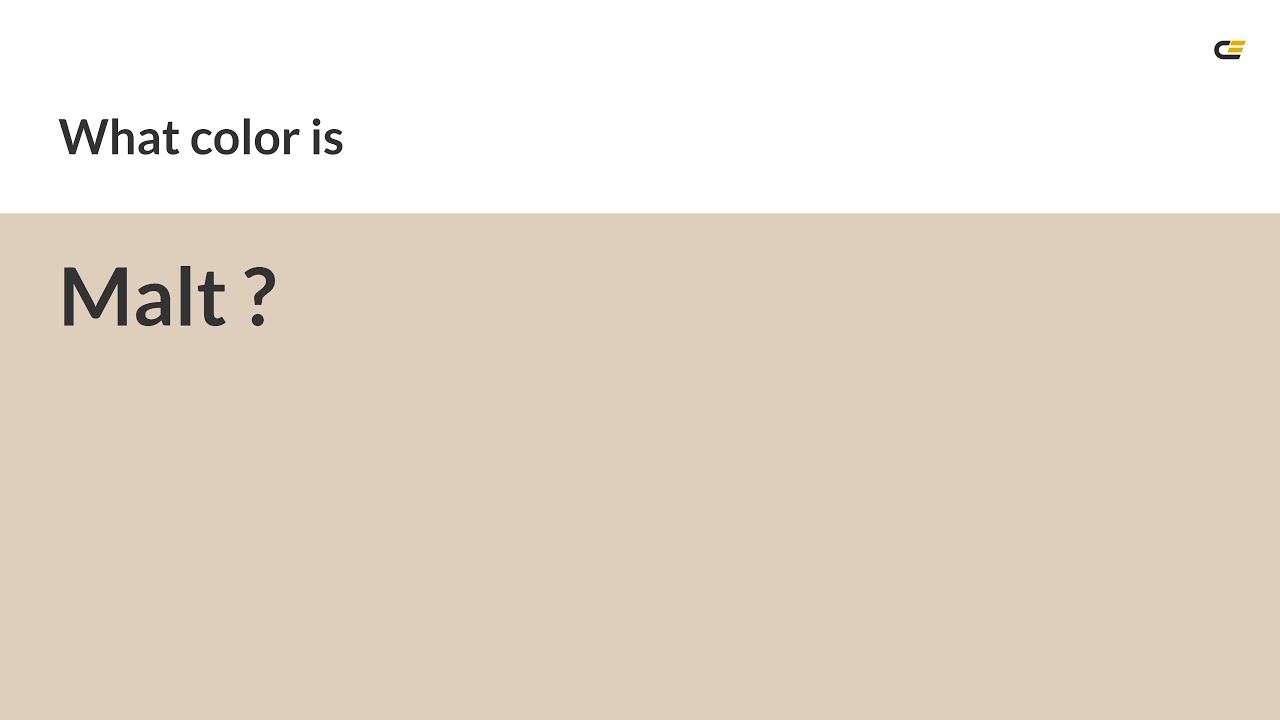 Malt color #ddcfbc hex color - Yellow color - Cool color ddcfbc - YouTube