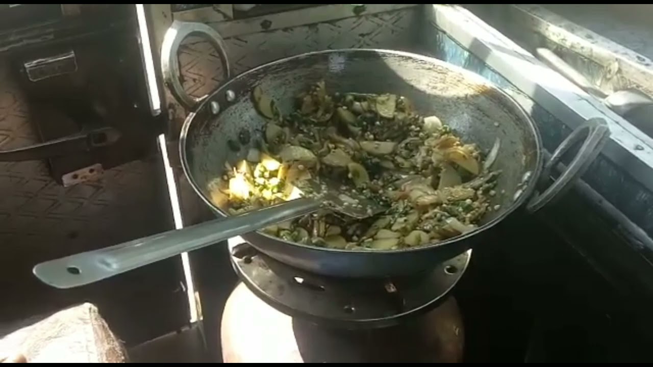 All day with the truck driver //Cooking Inside the truck with indian ...
