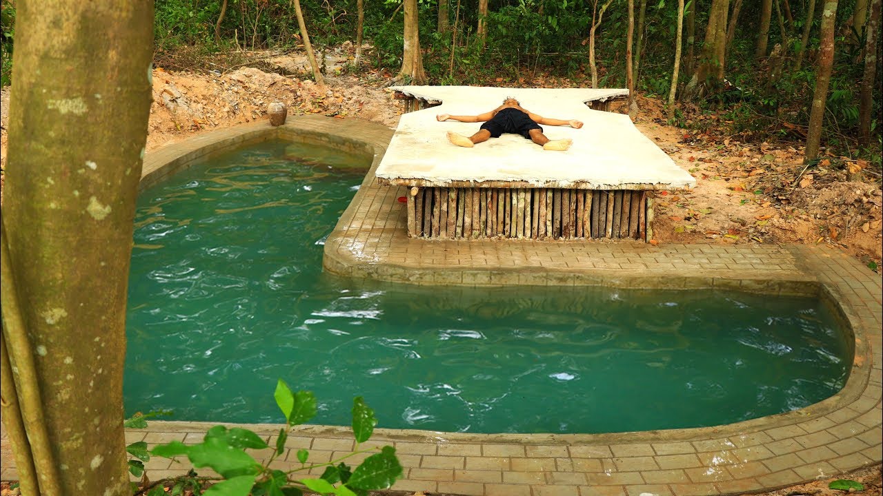 Build Secret Home And Secret Swimming Pool +Full - YouTube