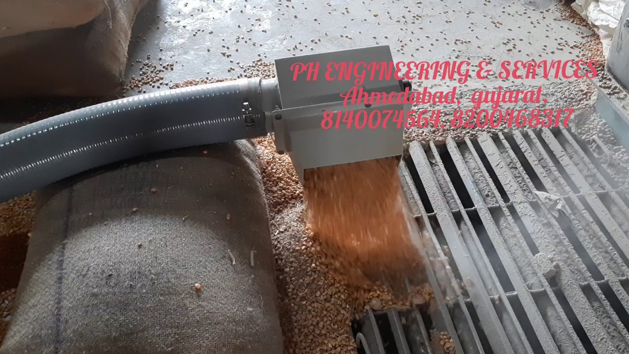 Flexible screw conveyor! Grain suction conveyor! Auger conveyor. - YouTube