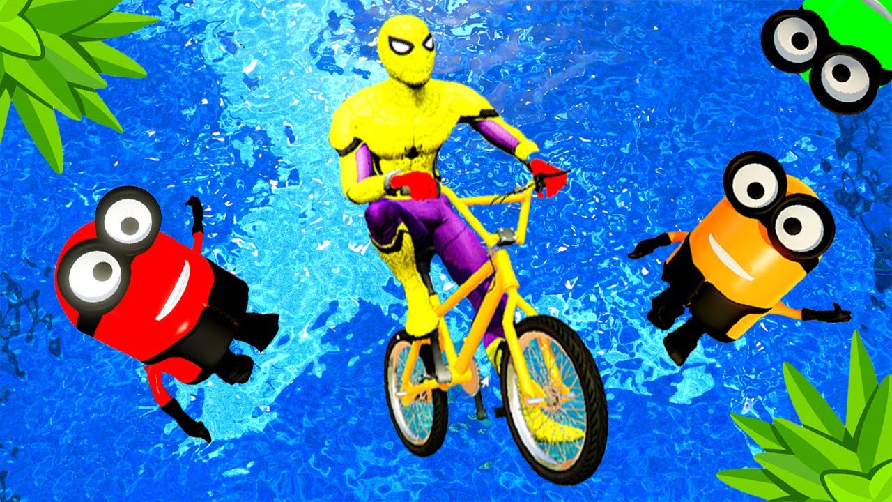 Rainbow SPIDER-MAN Jumping off Highest Building | GTA 5 Spiderman ...