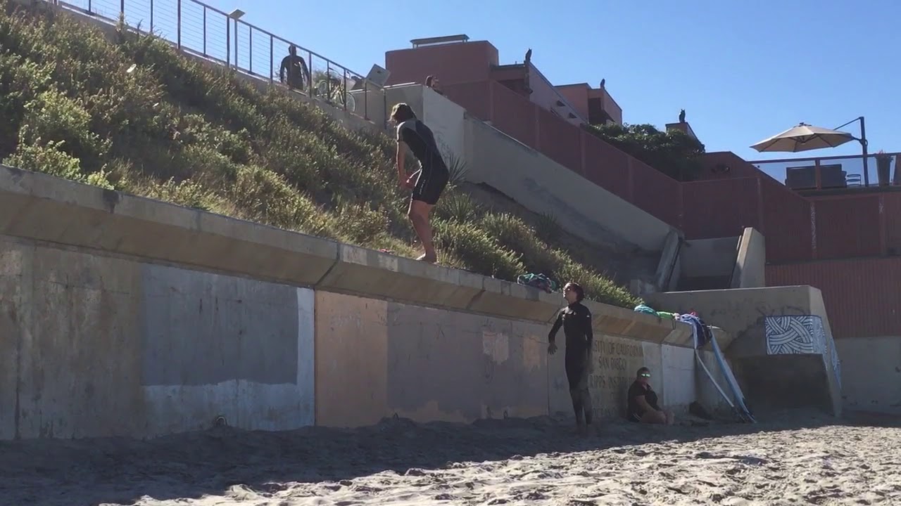 Backflip Fail at the Beach - YouTube