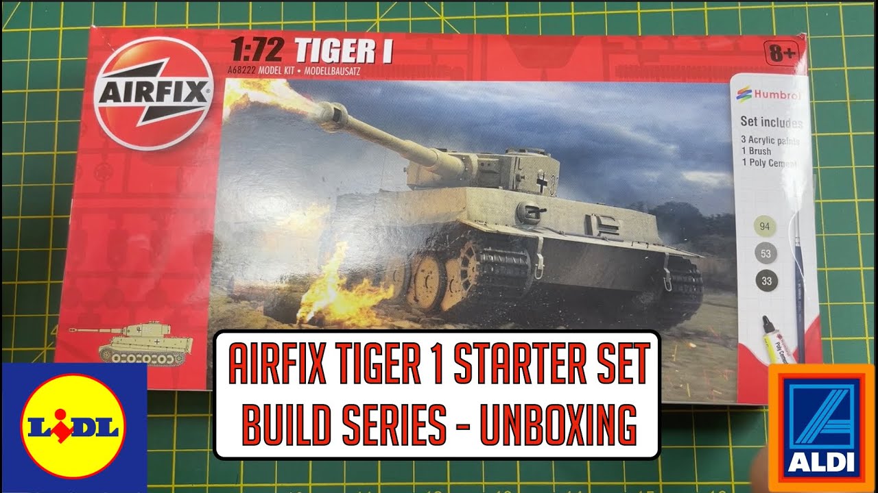 Airfix Tiger 1 Unboxing the Kit - Aldi Lidl Starter Set - Build Series ...