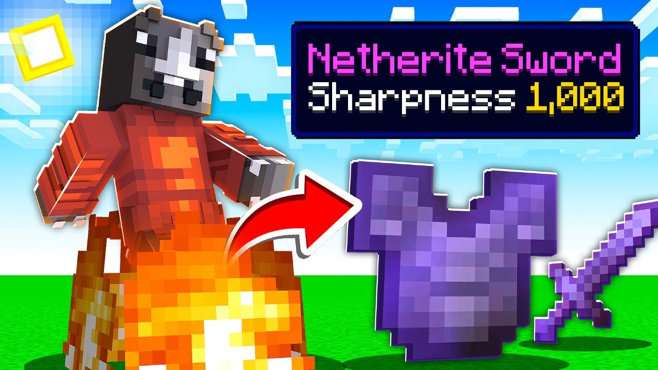 Minecraft, But Being On Fire Gives OP Loot! - YouTube