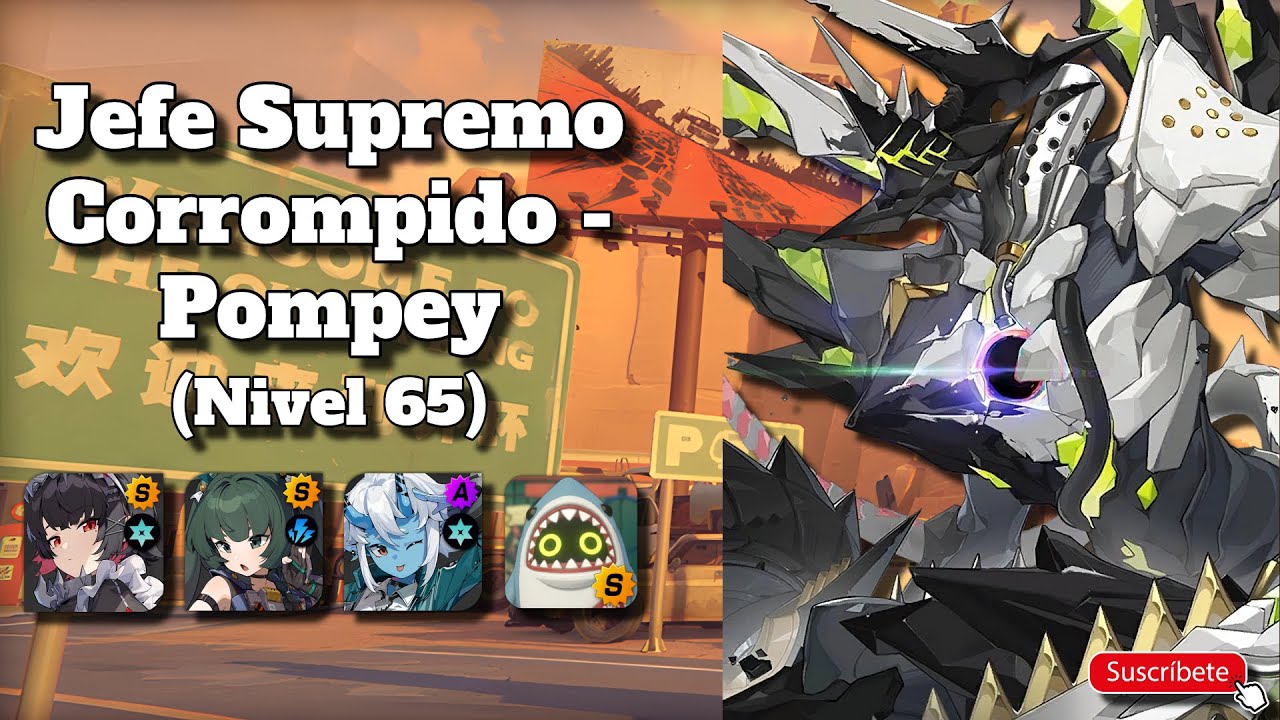 Jefe Supremo Corrompido - Pompey || Nivel 65 || Zenless Zone Zero - YouTube