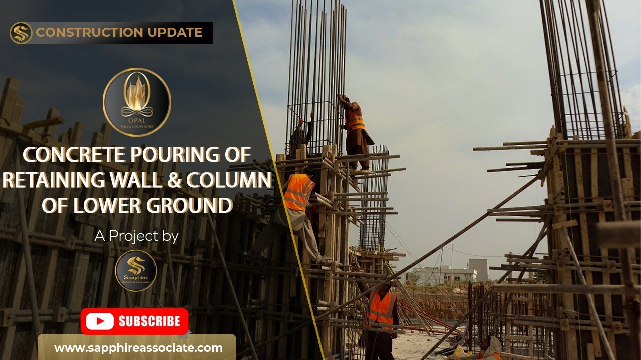 Concrete Pouring of Retaining Wall Lower Ground, 23/5/23, Opal Mall ...