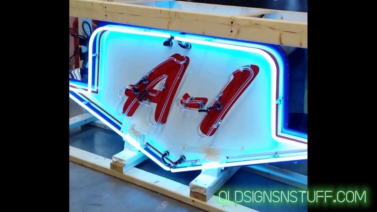Ford A-1 Animated Arrow Neon Sign - YouTube