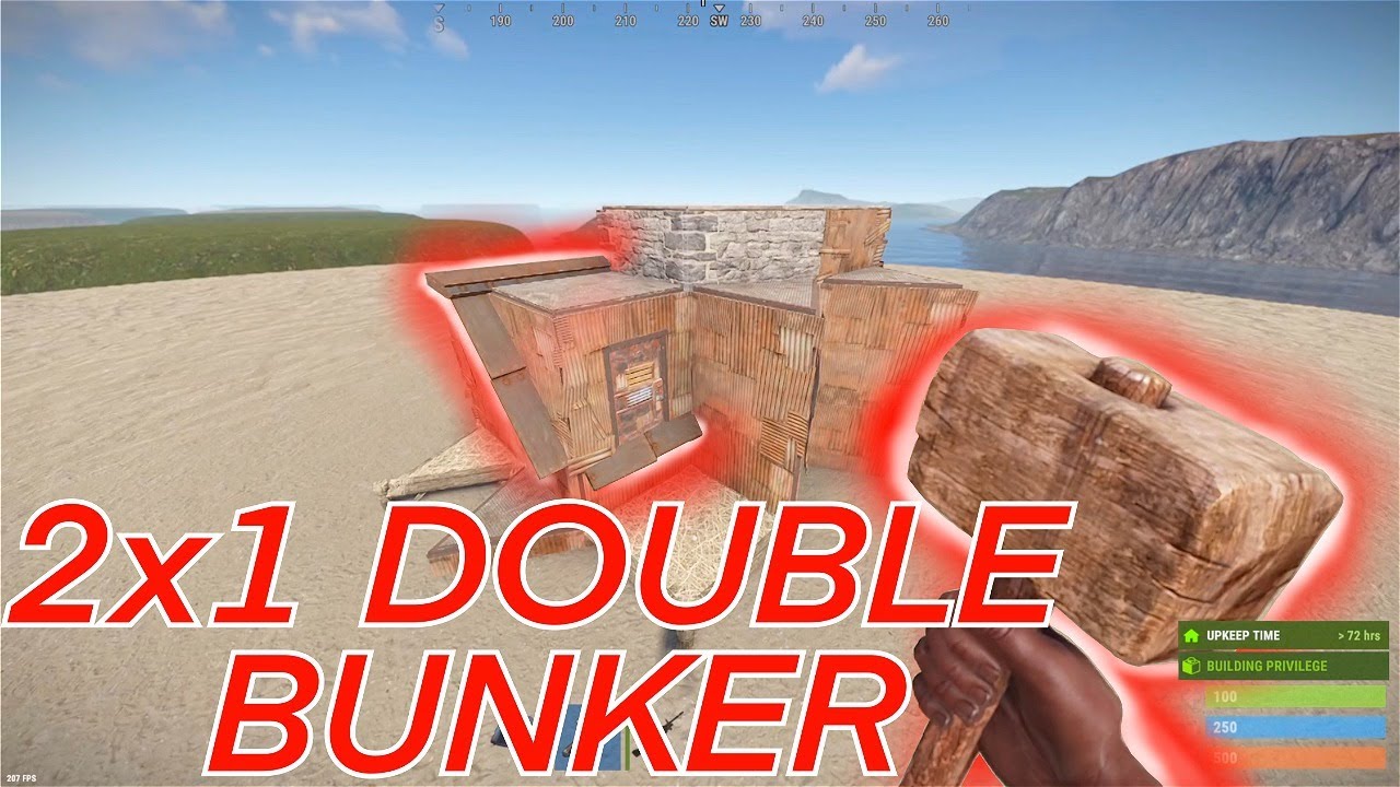 NEW OFFSET DOUBLE BUNKER | Rust Base builds | (TRAILER) - YouTube