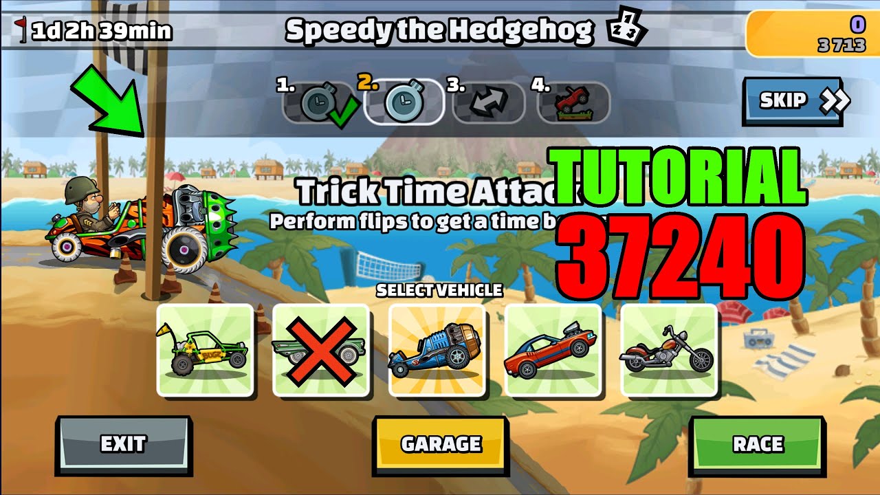 💯🚀 37240 Tutorial (Speedy The Hedgehog) - Hill Climb Racing 2 - YouTube