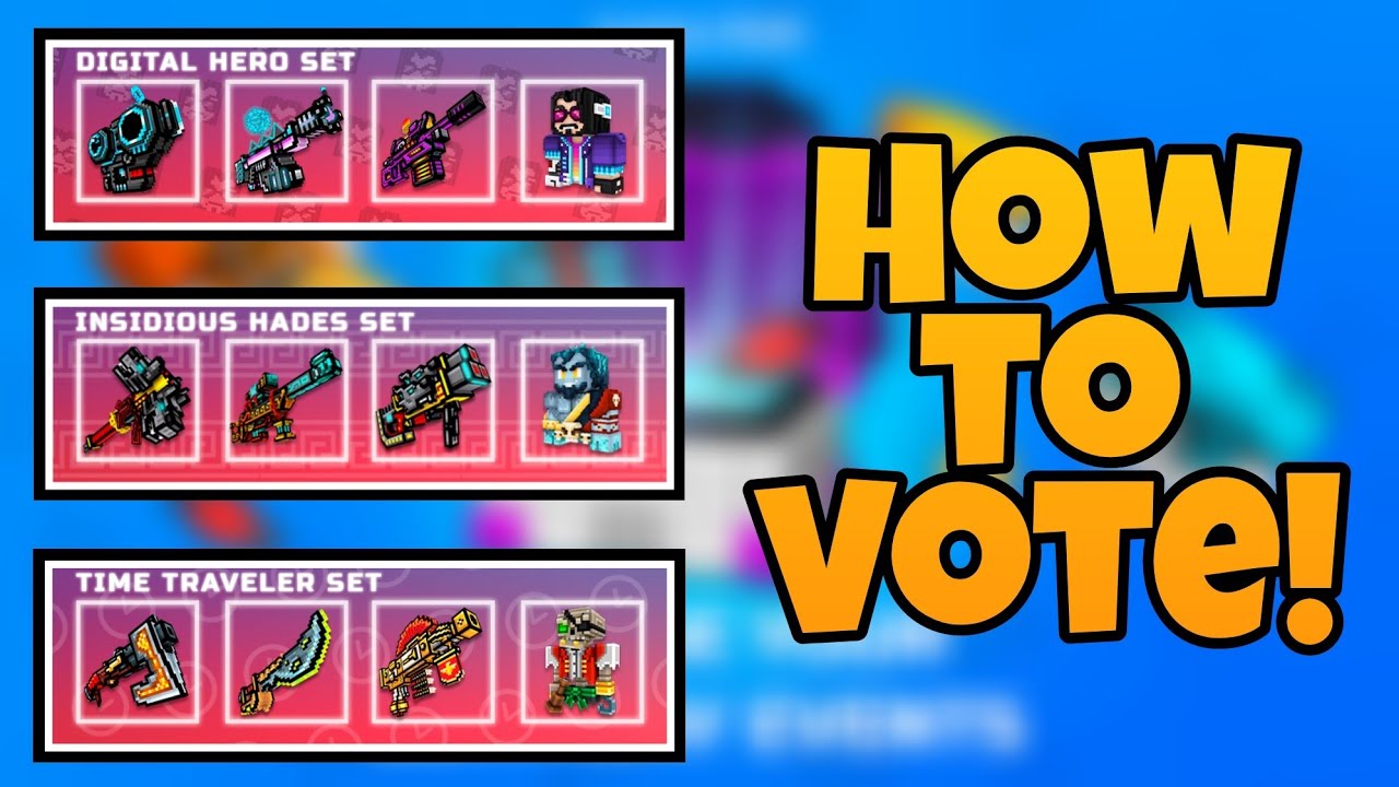 How To Vote For An Upcoming Set Event AND Lottery Weapons | Pixel Gun ...