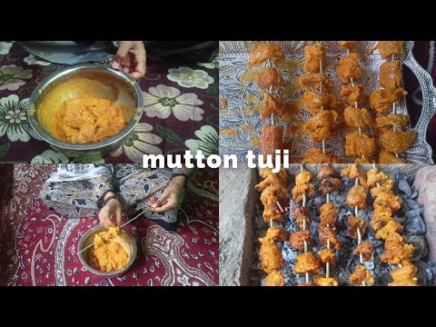 kashmiri tuji || barbecue||mutton tuji kashmiri seekh tuji| kashmiri ...