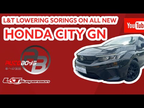ALL NEW HONDA CITY GN on L&T lowering springs by AUTOBOYS - YouTube
