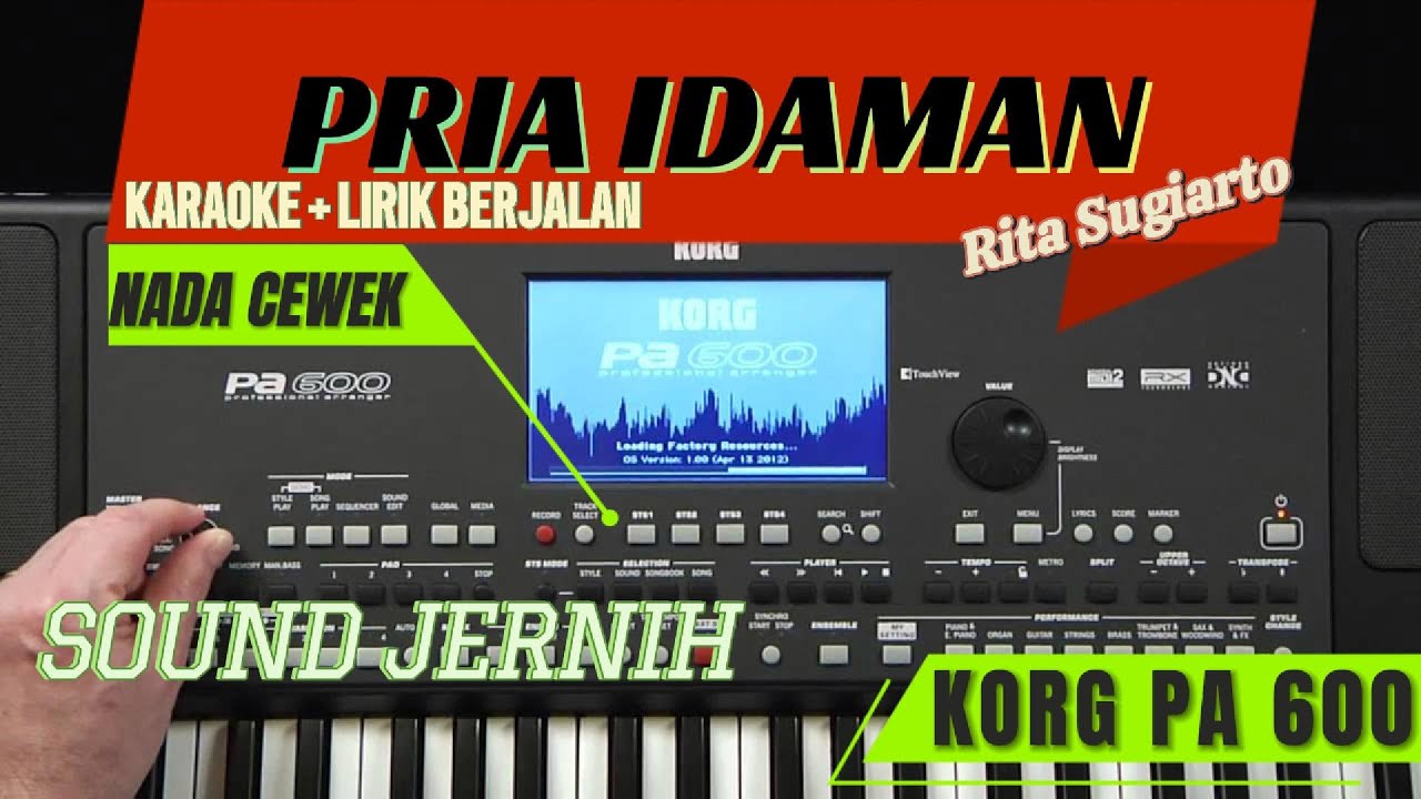 PRIA IDAMAN - RITA SUGIARTO || KARAOKE + LIRIK LAGU BERJALAN || NADA ...
