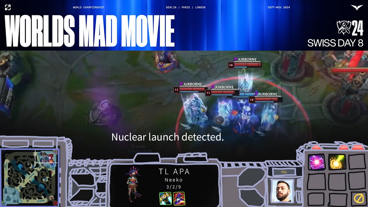 Nuclear Launch Detected. | Swiss Stage Day 8 | Worlds 2024 Mad Movie - YouTube