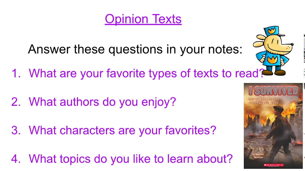 Opinion texts 1 - Reading 2 - YouTube