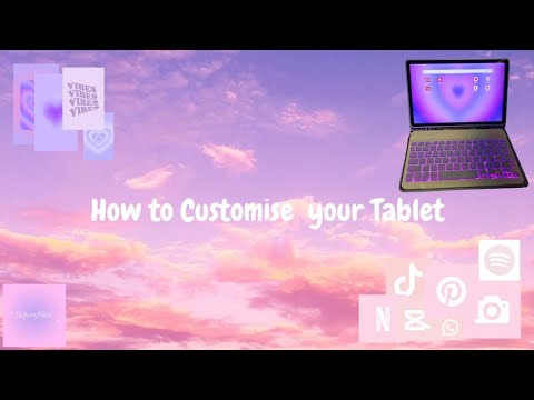 How to customise your tablet (Galaxy Tab S9 FE Samsung) - YouTube