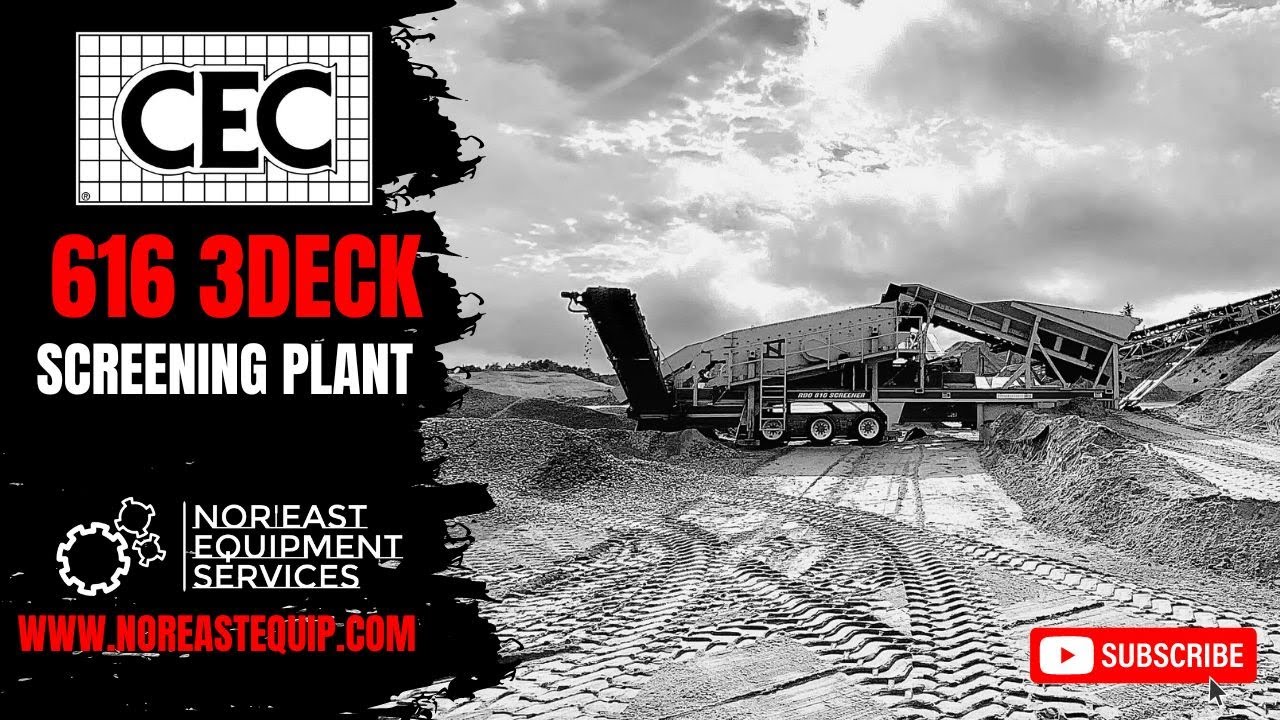 CEC 6x16 3 Deck Screening Plant - YouTube