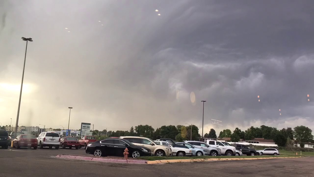 Time Lapse: Storm, Pedestrians & Cars at Scottsbluff NE (5 Jun 18 ...