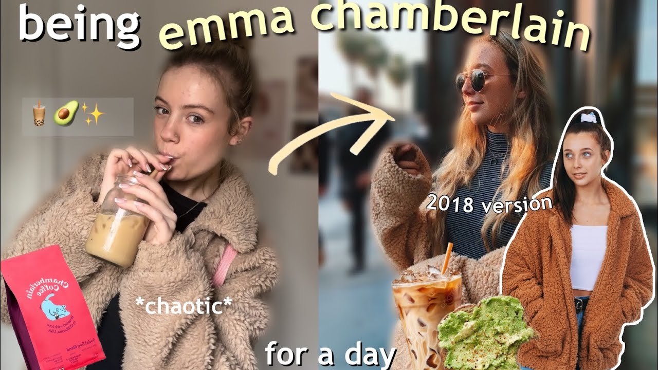 i became EMMA CHAMBERLAIN for a day - her lifestyle, style and habits ...