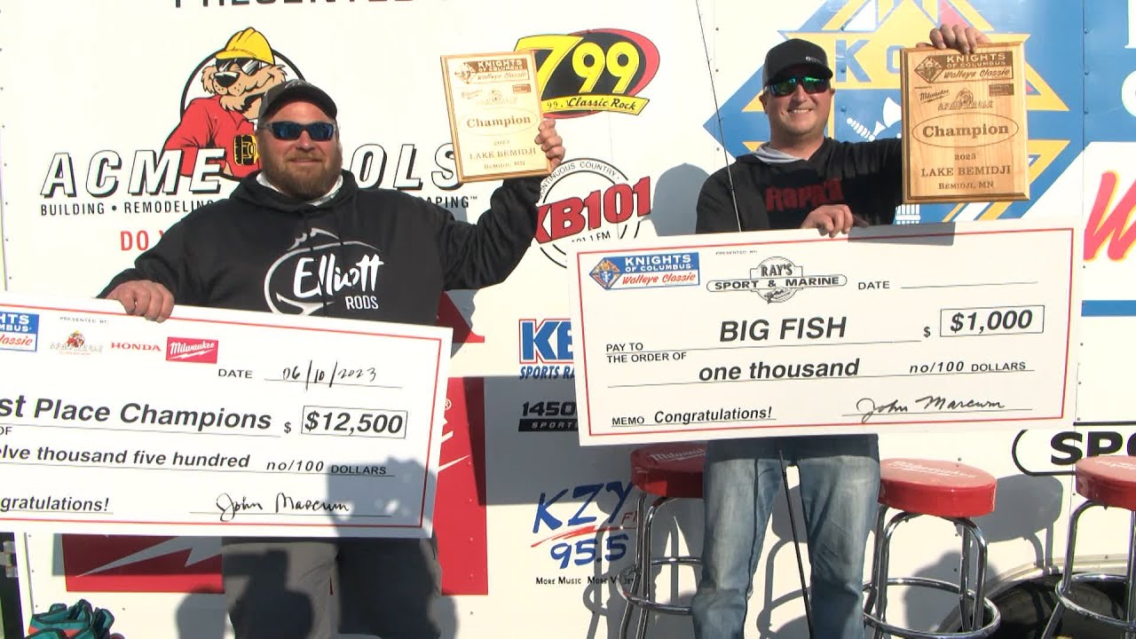 Bemidji's Dan Fuller & Pat McSharry Win 2023 KC Walleye Classic - YouTube