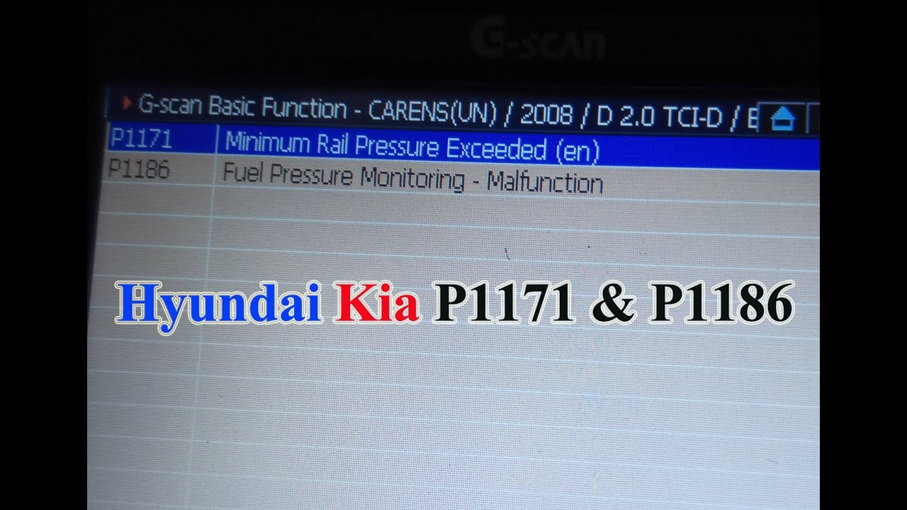 Kia Caren máy dầu chết máy bất thường (P1171 và P1186) - YouTube