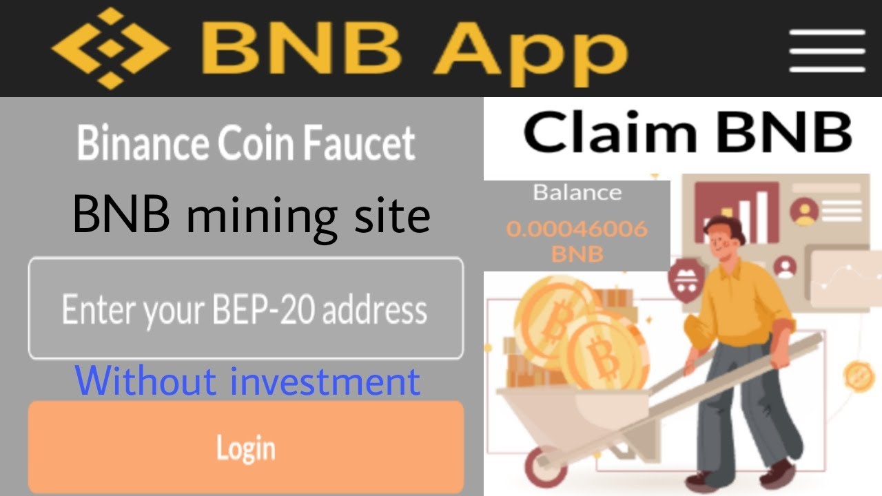 bnb mining site without investment - YouTube