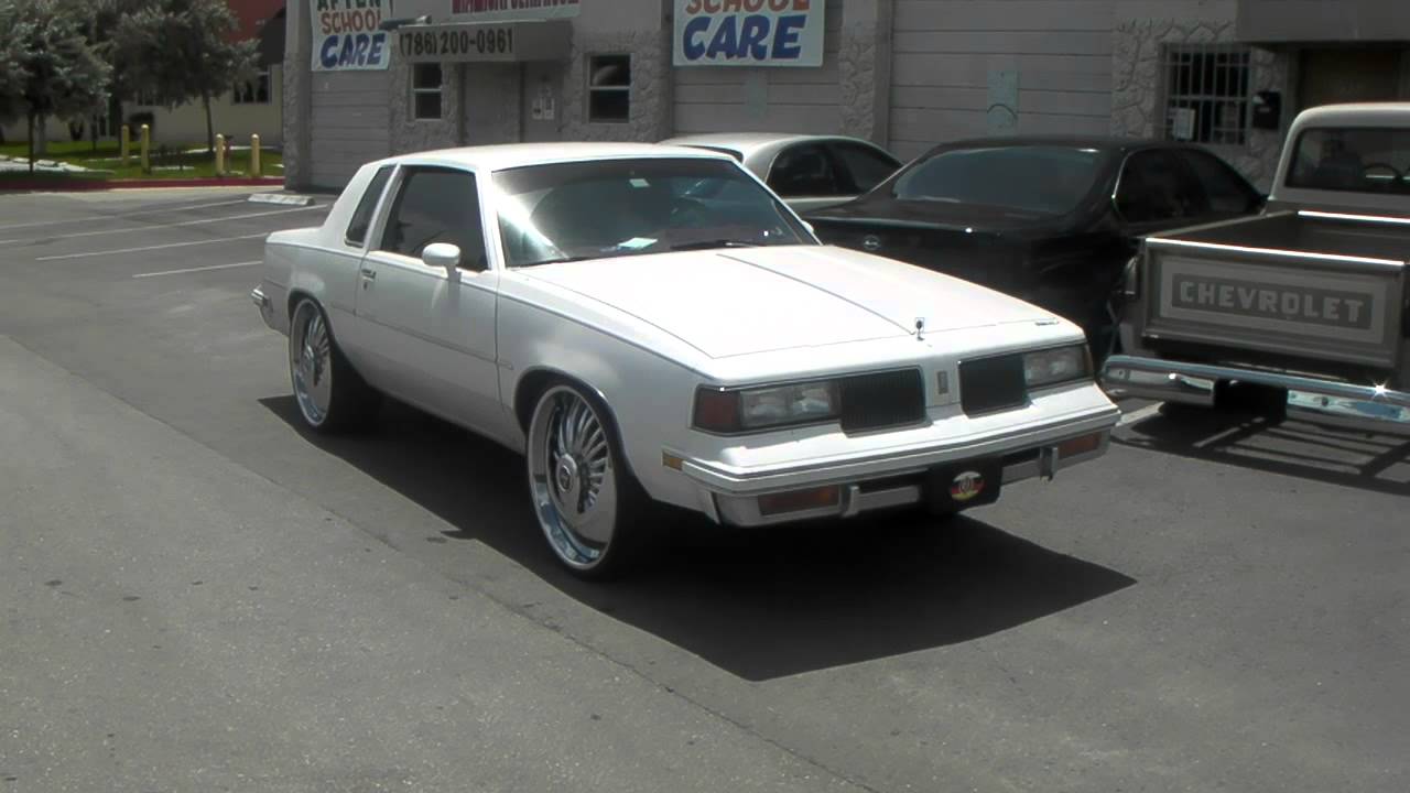24" Inch DUB Azzsmacka Floater Wheels 1984 Oldsmobile Cutlass Spinner ...