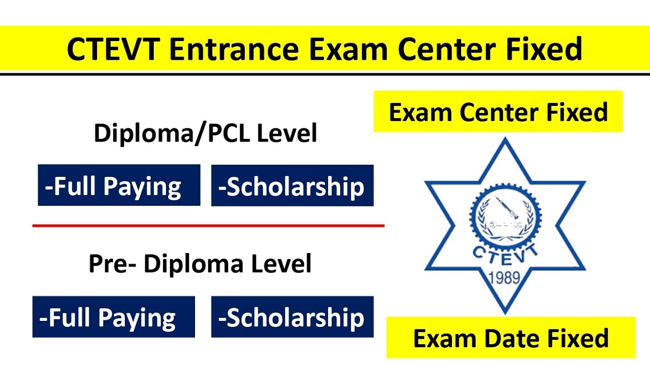 CTEVT Entrance Exam Center Fixed II प्रवेश परीक्षा II Center Fixed ...