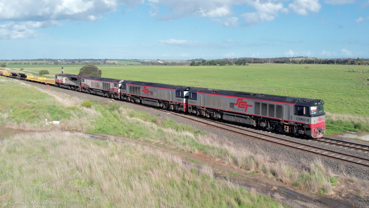 SCT 7MP9 With Boxcars, Containers & QUBE Steel Wagons (8/10/2022 ...