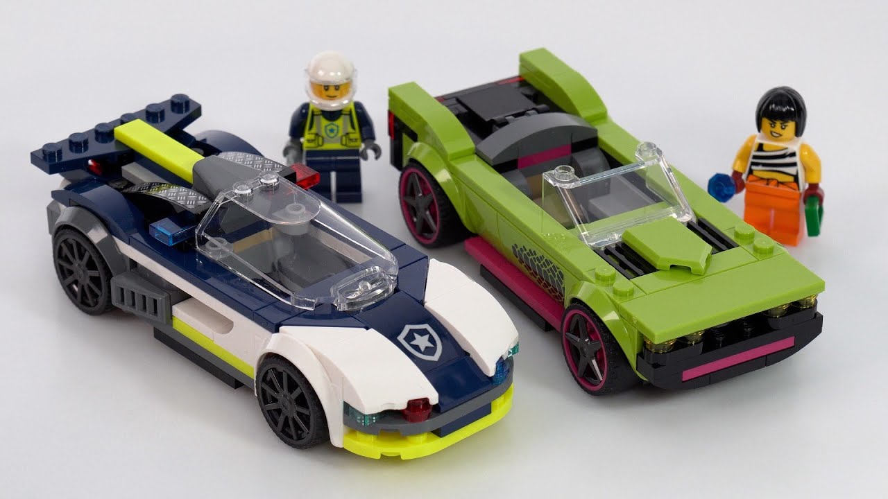 Lego City Police Car And Muscle Car Chase 60415 Review Youtube