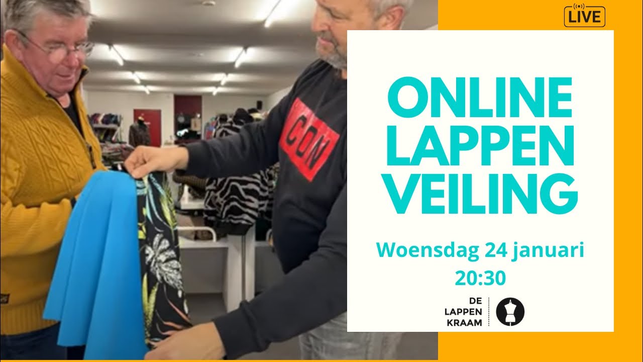 De Lappenkraam Online Lappen Veiling - YouTube