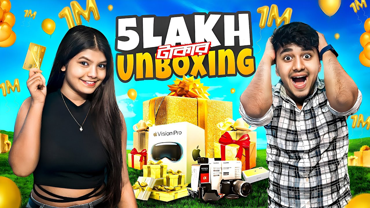 5 Lac rupees gift unboxing 🤯 1 Million Special 🥳 It’s DeepGungun - YouTube