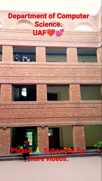 UAF, Department of Computer Science. University of Agriculture ...