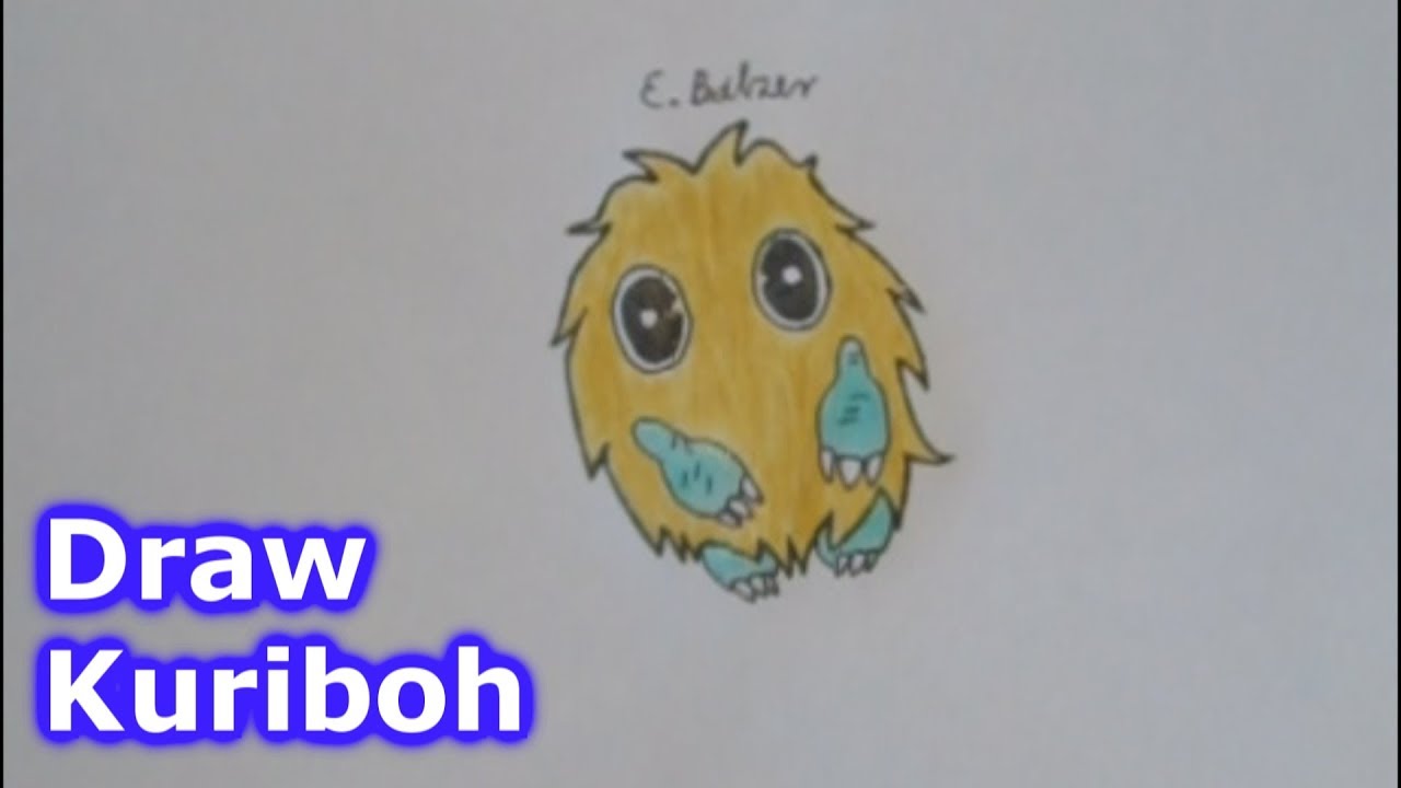 Drawing Kuriboh from YU-GI-OH! - YouTube
