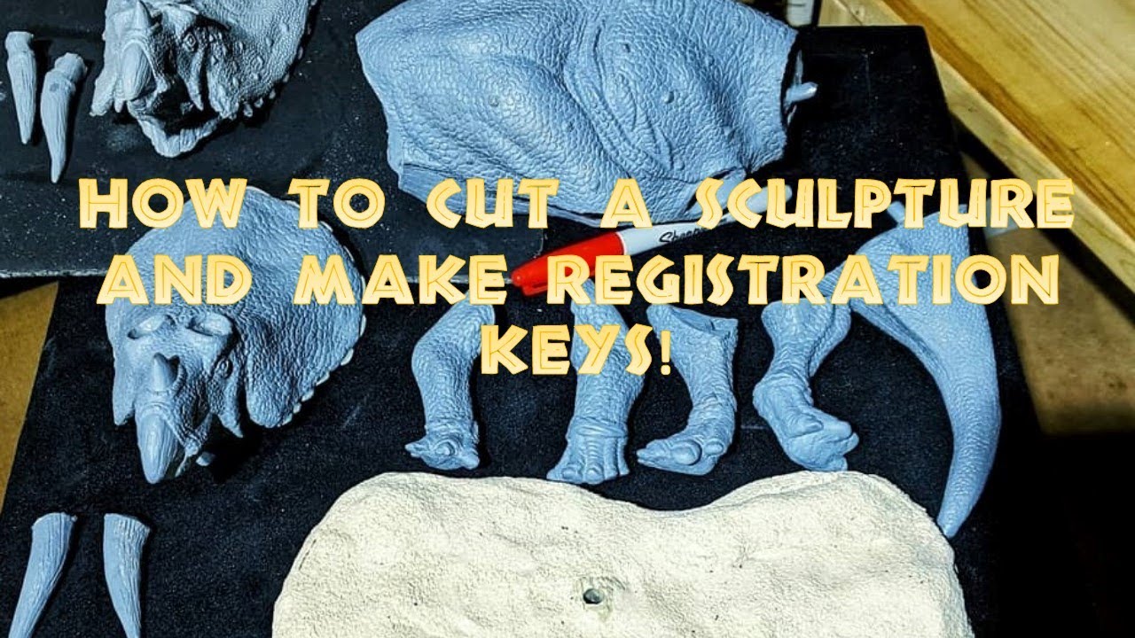 How to cut a sculpture and make registration keys! - YouTube