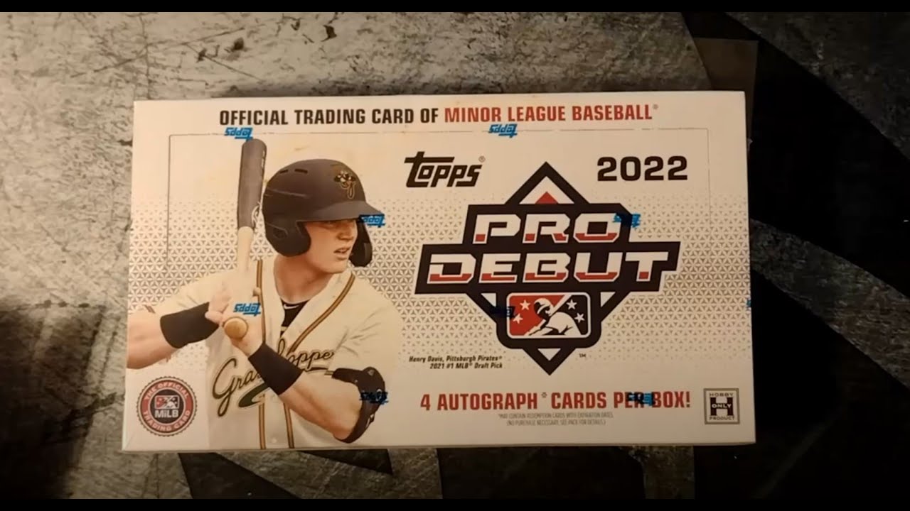 Topps Pro Debut 2022 - Rookie Class Preview for 2023(and more) Hit some ...