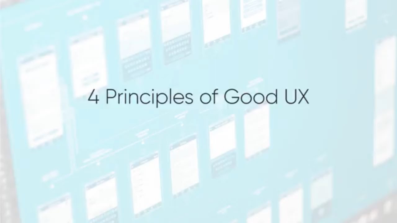 4 Principles of Good UX - YouTube