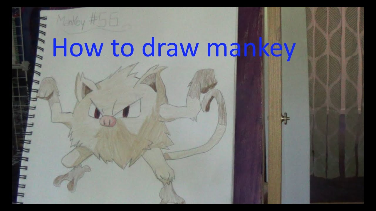 How to draw Mankey ll Trina Wilson - YouTube