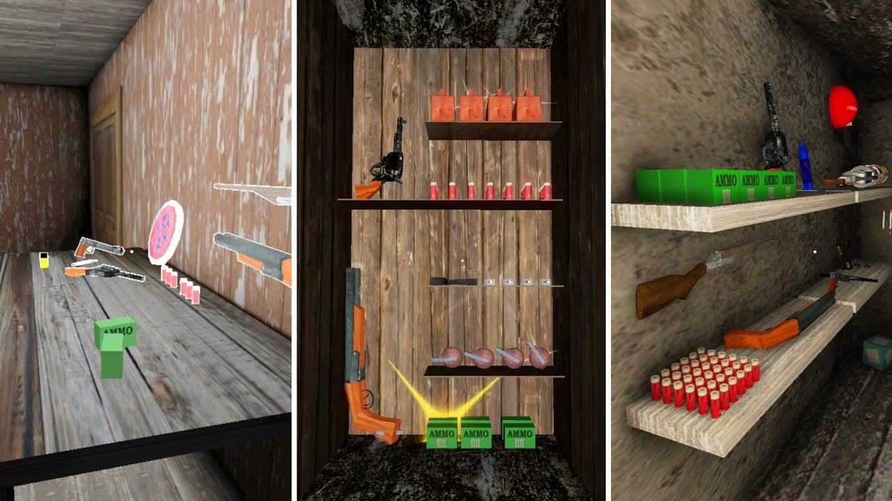 All Weapon Rooms In DVloper Games Remakes | Granny Update 1.9, Granny ...