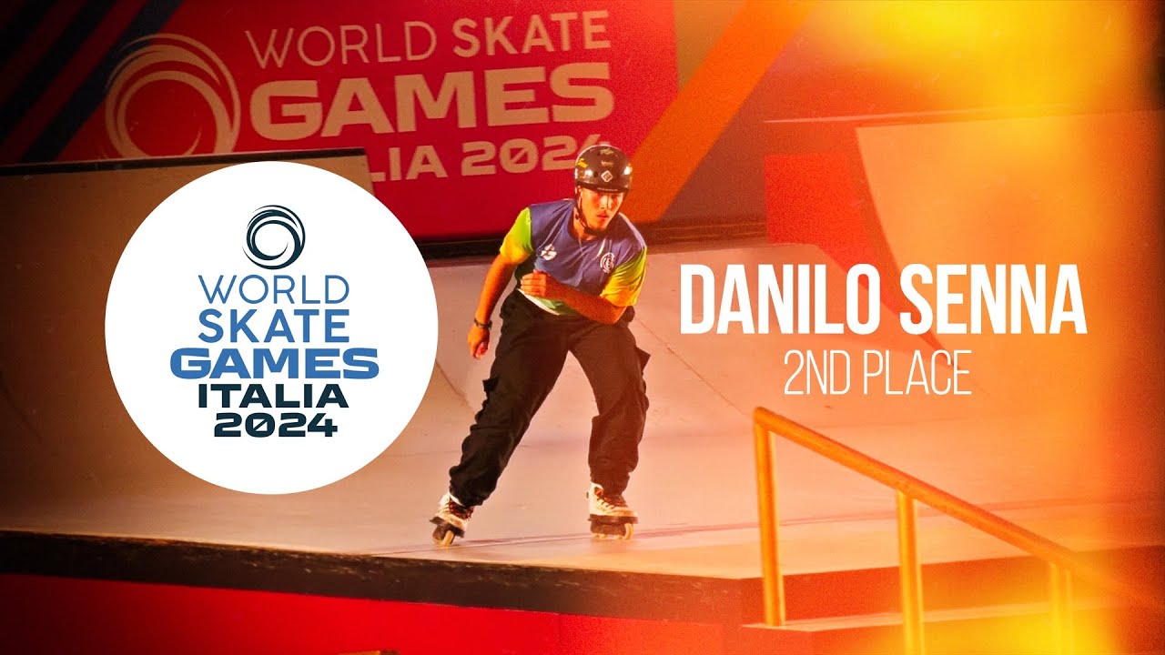 Danilo Senna Runs (2nd place) - Worldskate Championships ROME 2024 - YouTube